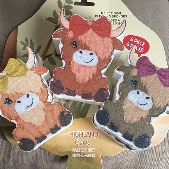 simplemade | Kitchen | Highland Cow Cleaning Sponges Set | Poshmark